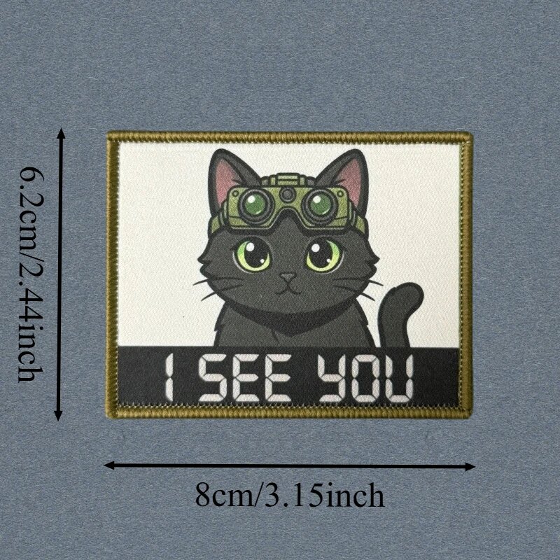 Нашивка "I SEE YOU" кошка тактическая