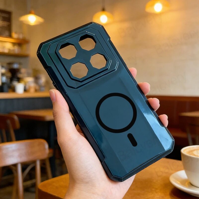 Черный чехол для Oukitel WP60 5G с магнитом, ТПУ