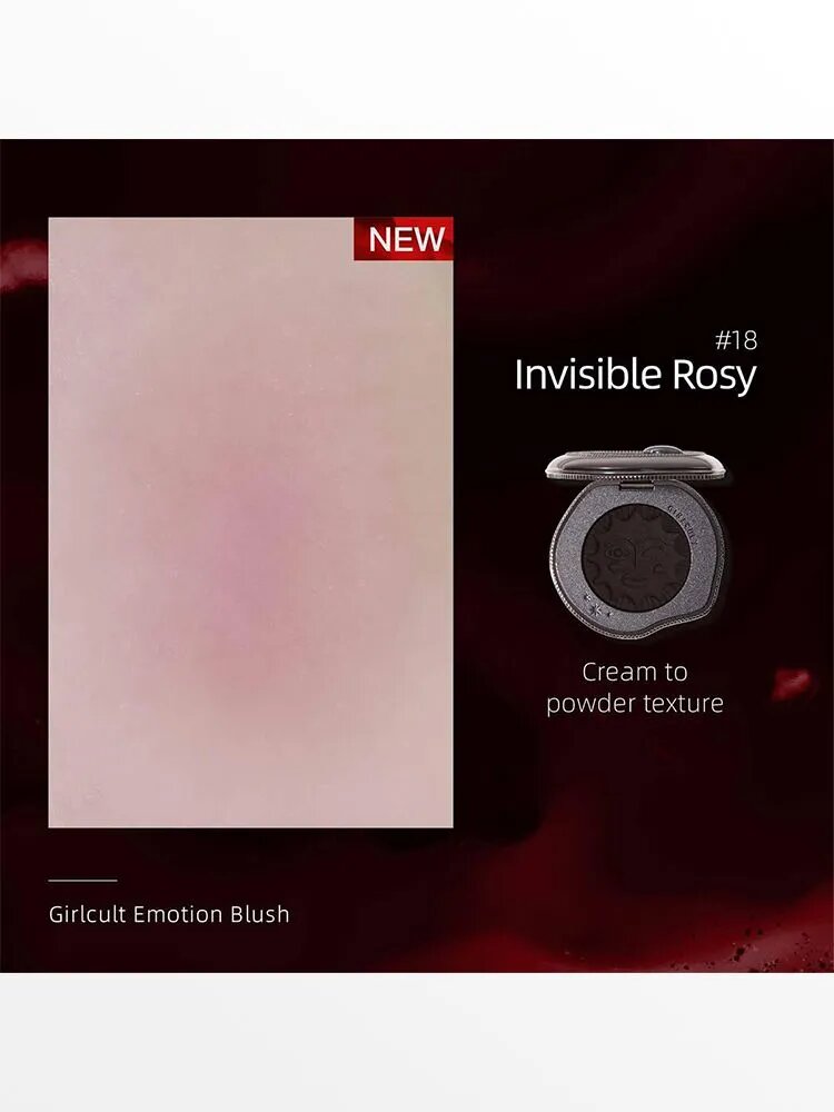 Румяна для лица GIRLCULT Hydrating Glossy Lipstick - #18 Invisible Rosy