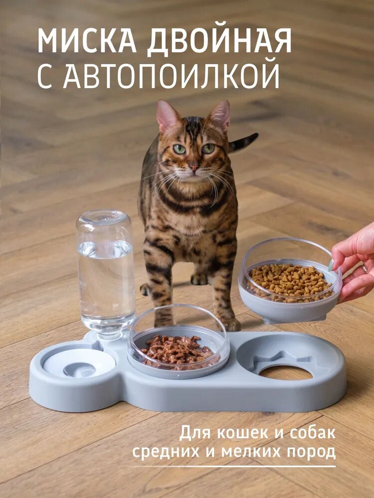 Миска для собак крупных пород на подставке