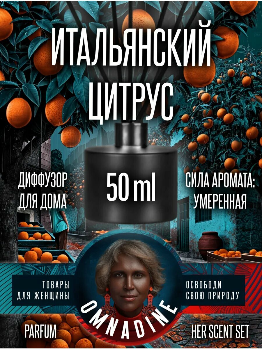 Диффузор для дома в стильном флаконе цитрус
