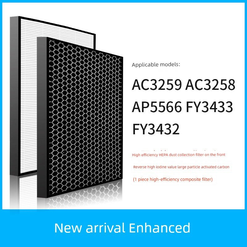 Совместим с фильтром очистителя воздуха Philips AC3259 3258 AP5566 FY3433, фильтрующим элементом 3432 Новая