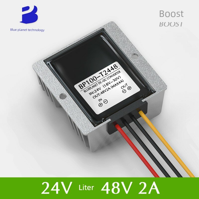 24V в 48V DC-DC повышающий преобразователь 2А с большим алюминиевым корпусом для высокомощных приложений