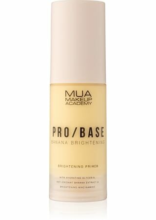 Основа под макияж MUA Makeup Academy PRO/BASE Banana Brightening, желтый, 30 мл