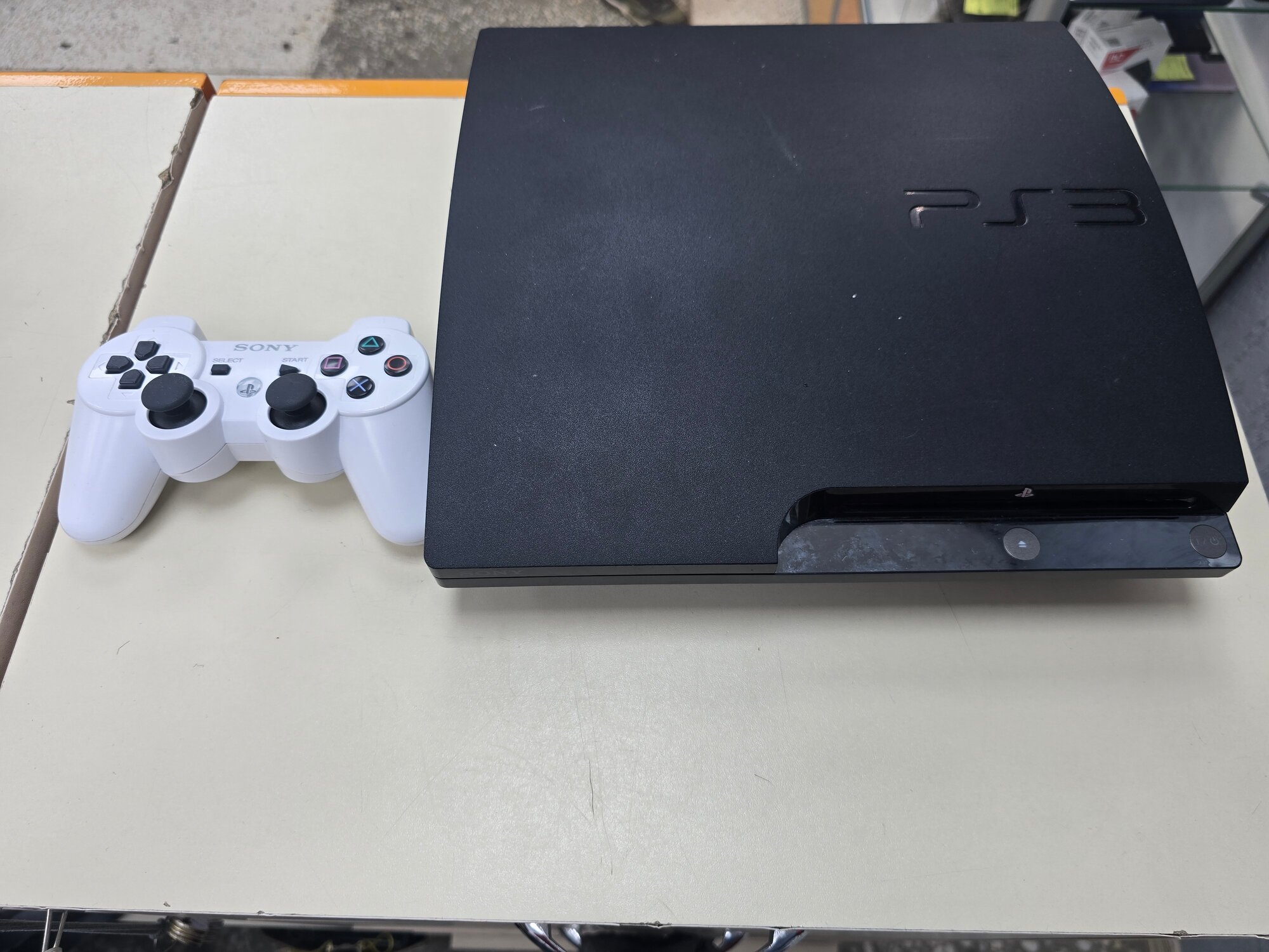 Игровая приставка Sony Playstation 3, Super Slim, 500GB, с джойстиком, б/у