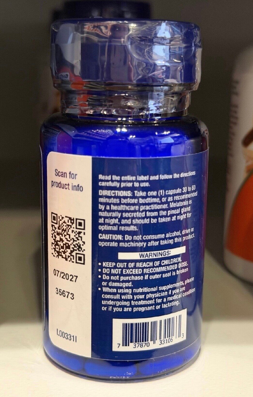 Melatonin 10 mg 60 капсул — фото 1