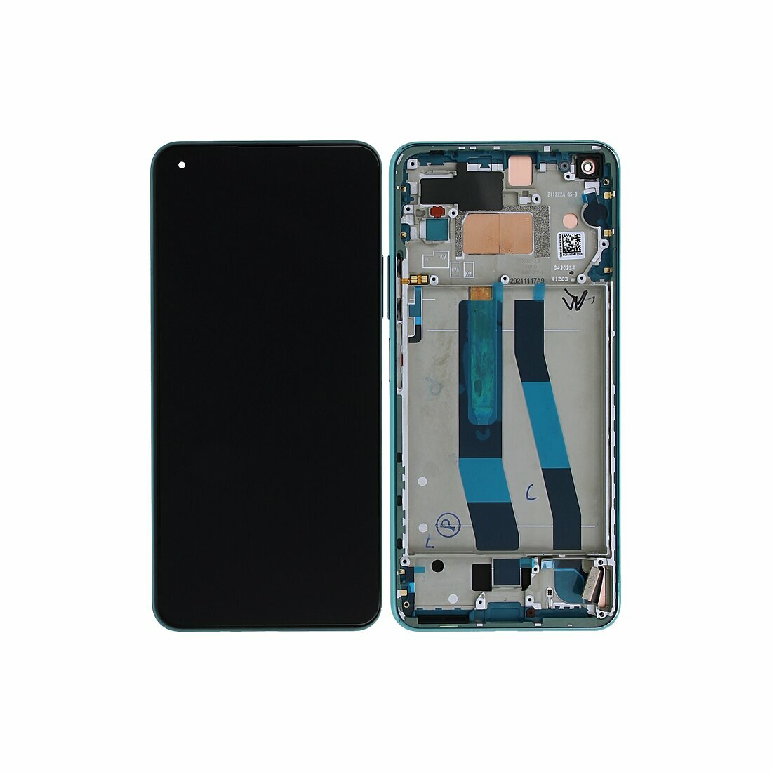 Дисплей Xiaomi Mi 11 Lite 5G NE в сборе зеленый
