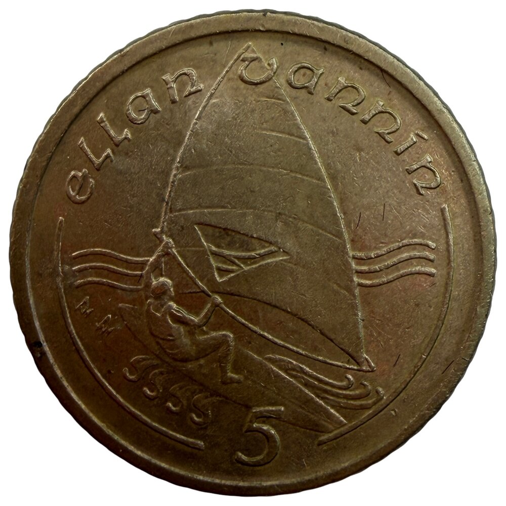 Остров Мэн 5 пенсов 1992 г. (AA)
