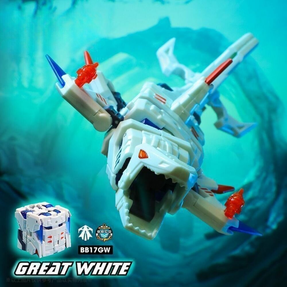 52 Toys Серия Animal Box: Игрушечная Модель-Трансформер Для Большой Белой Акулы