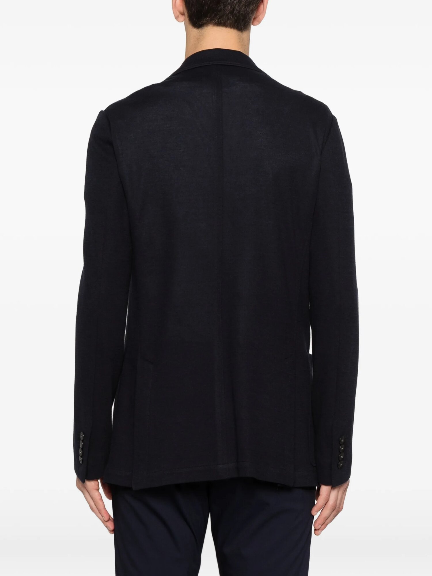 Куртка Canali Notched-lapel patch-pocket blazer, размер 52, blue — фото 1