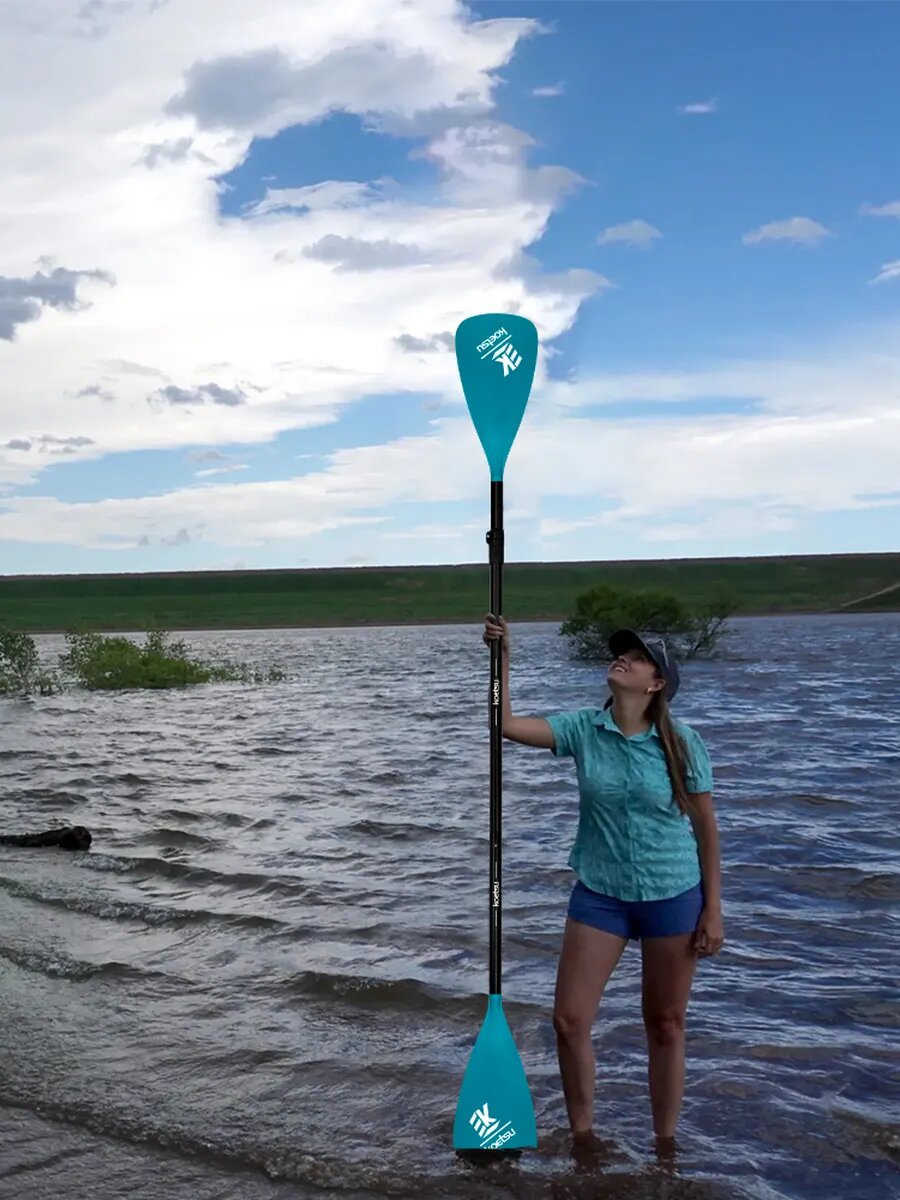Весло Koetsu, для SUP-досок, алюминий, 2 лопасти, длина 210 см — фото 1
