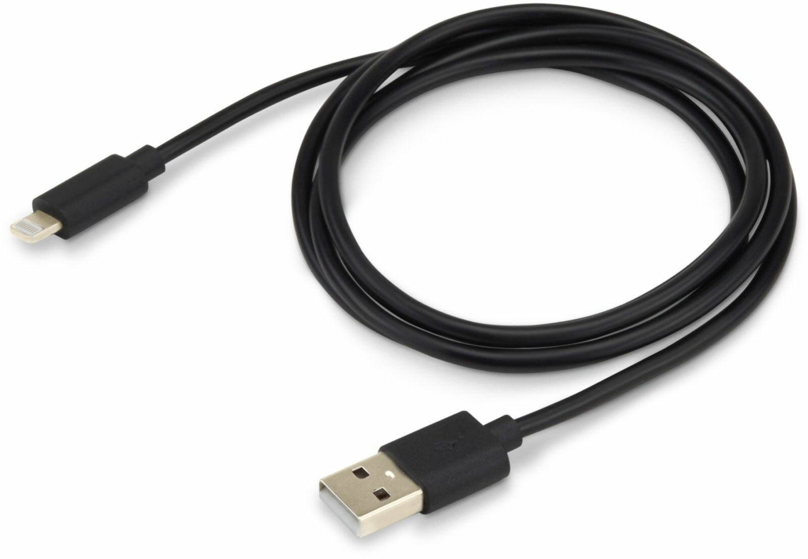 Кабель Buro USB m-Lightning m, 1,2 м, черный (USB-IP-1.2B2A)