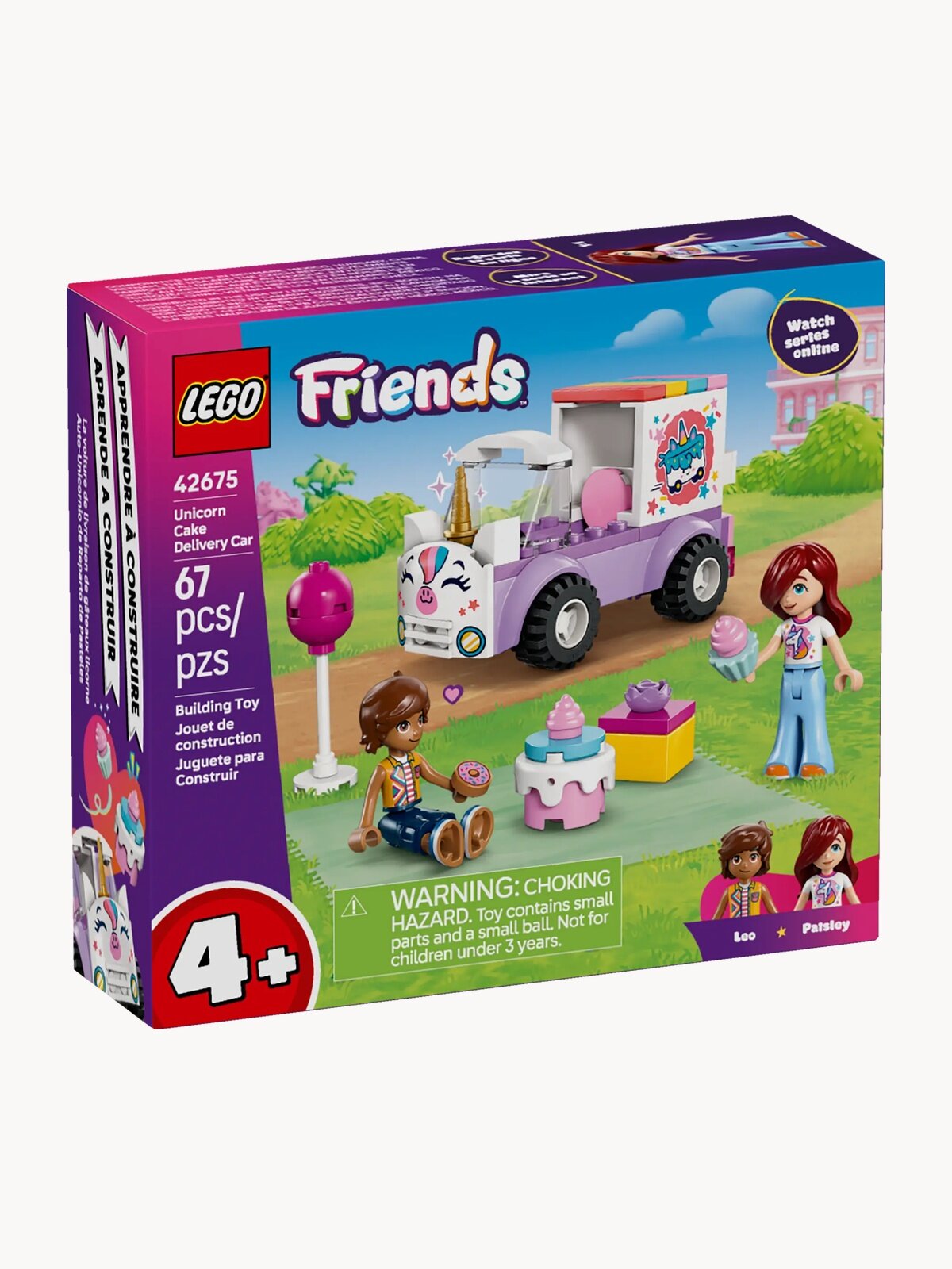 Конструктор LEGO Friends 42675 Машина-единорог для доставки тортов, 67 дет.