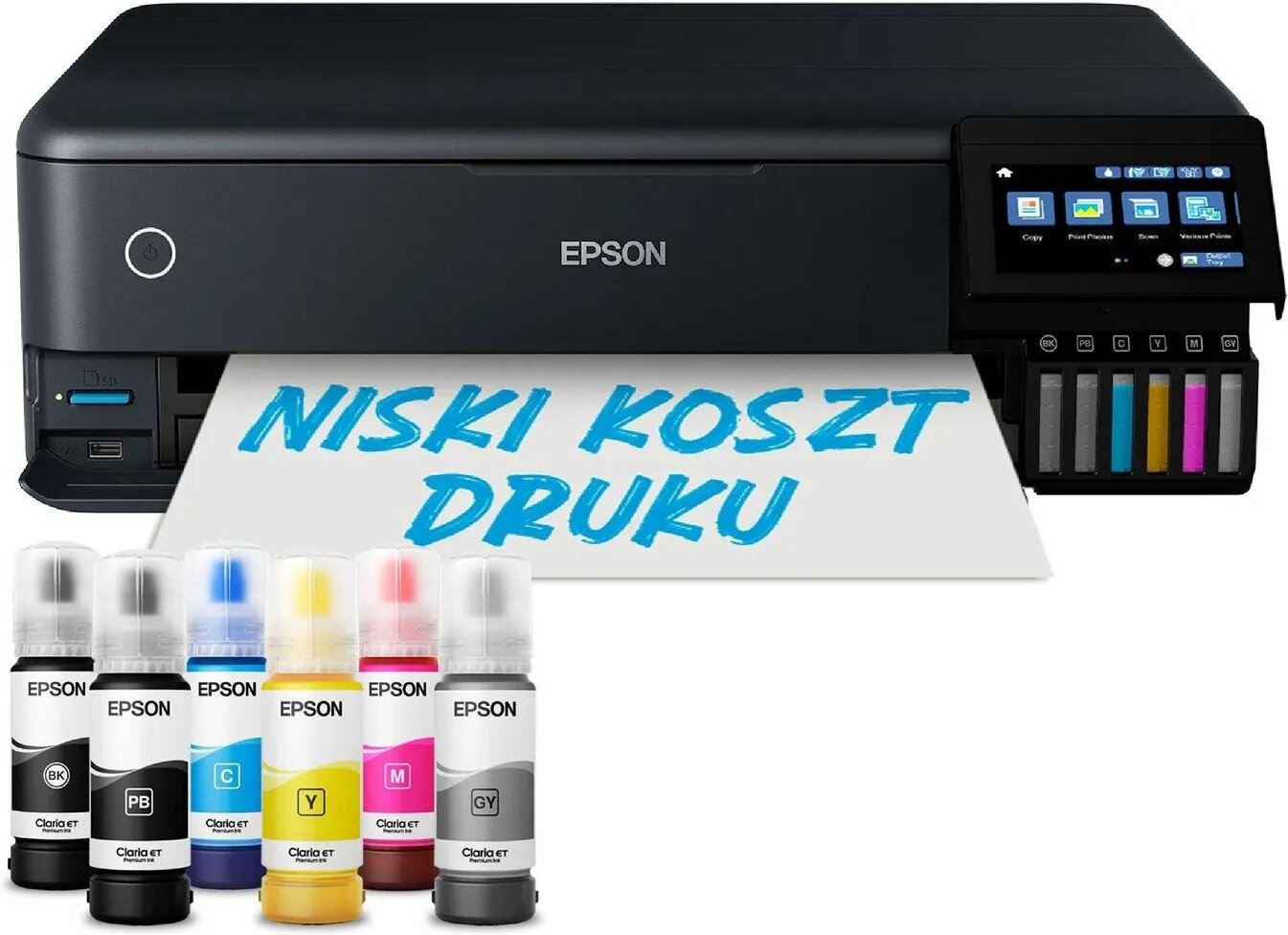 МФУ струйное Epson L8180, цветн, A3, черный