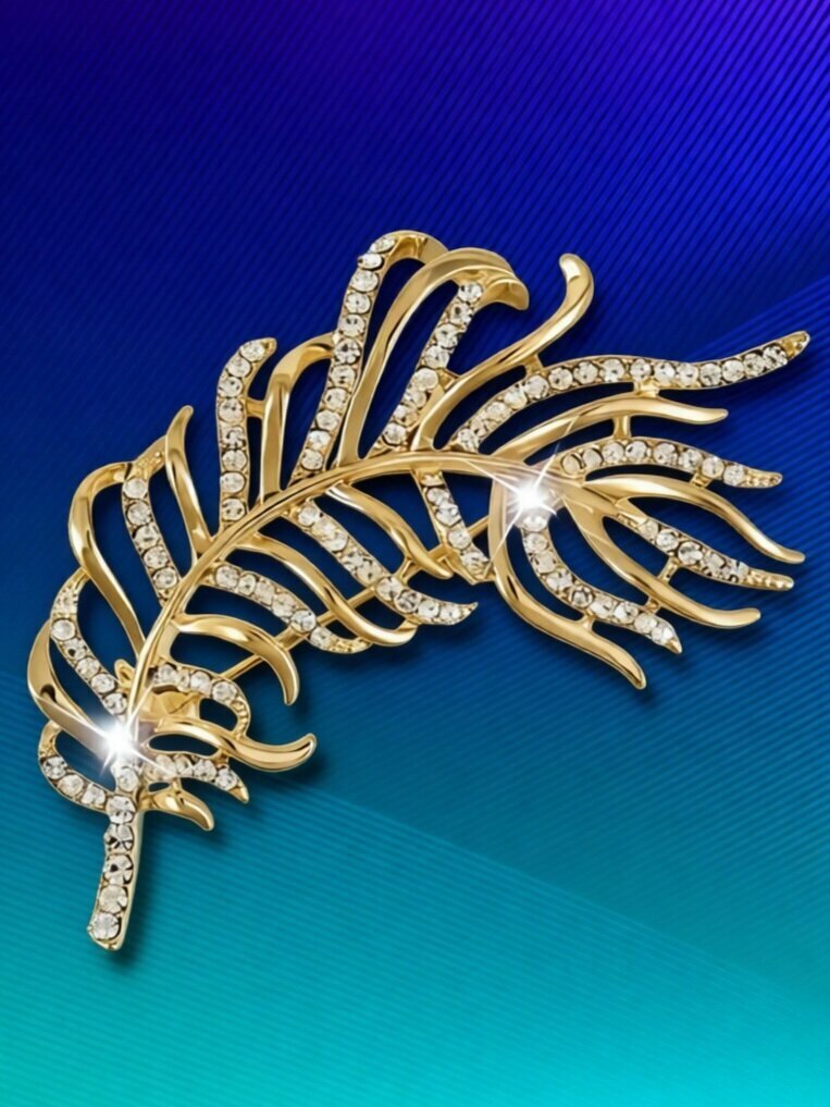 Брошь, кристаллы Swarovski