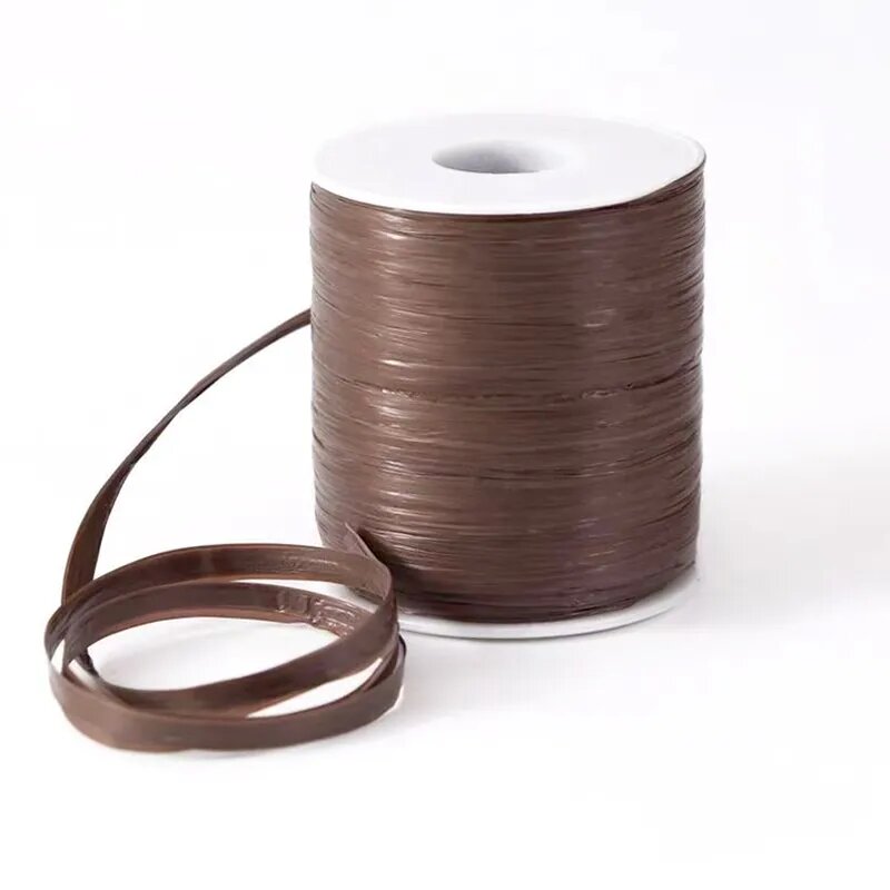 Бумажная пряжа для вязания Raffia 1 мотка (120 м, 50 гр), Пряжа Рафия, переработанные листья пальмы - 100%
