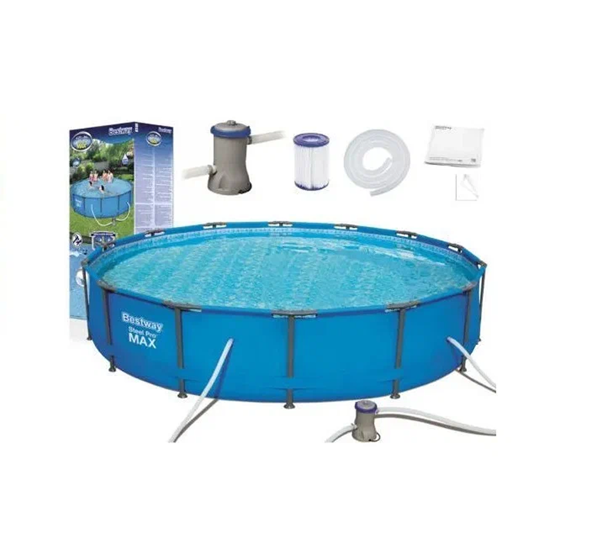 Бассейн каркасный круглый 305х100 (фильтр-насос) Bestway 56984
