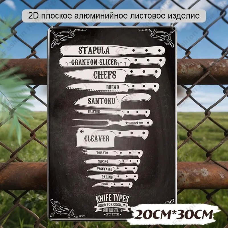 Алюминиевая декоративная доска,20x30 см, Алюминиевый водонепроницаемый,2-мерный плоский