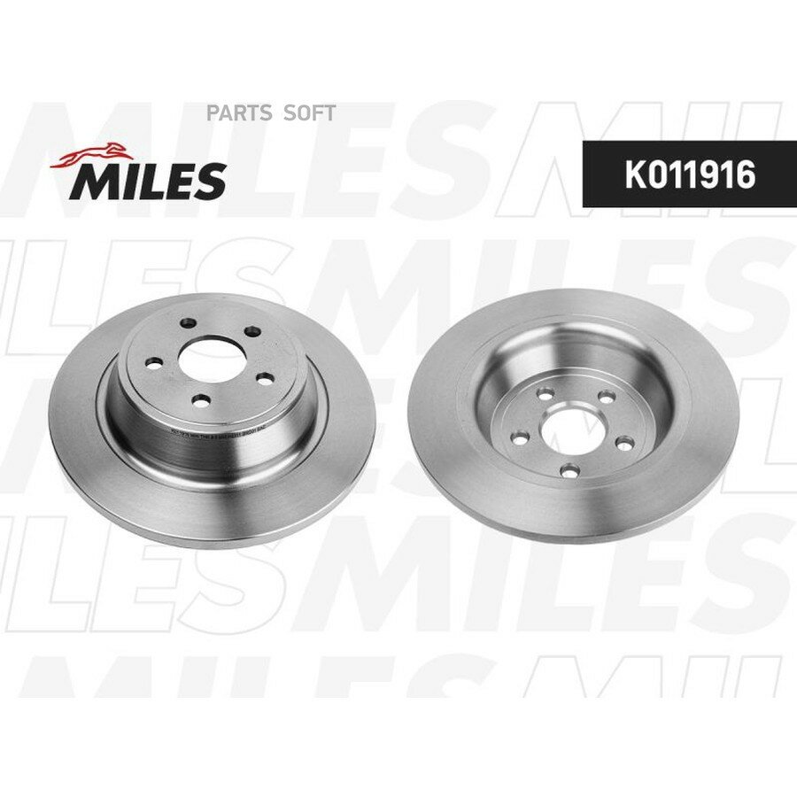 MILES K011916 Диск тормозной FORD GALAXY/S-MAX 15- задний D 316мм. ()