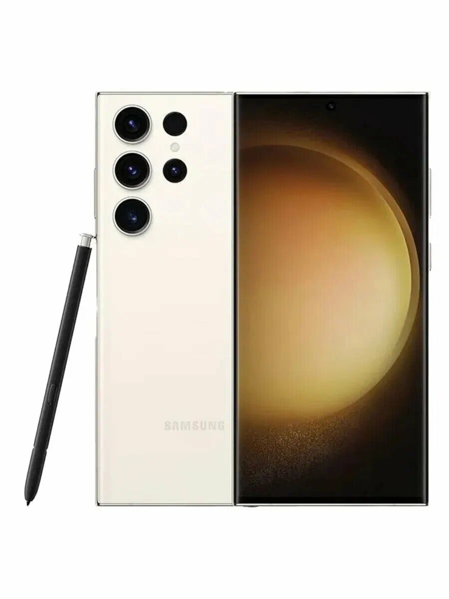 Официальный оригинальный смартфон Samsung Galaxy S23 Ultra 12/256 ГБ, Белый White