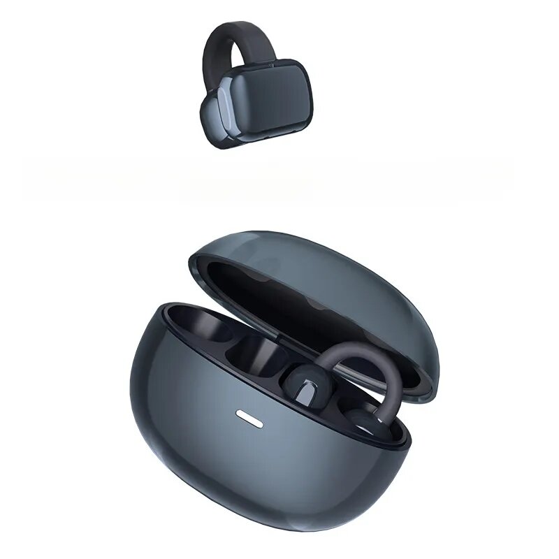 Наушники Беспроводные-клипсы с Bluetooth 6.0, Hi-Fi звук, открытый дизайн, ENC шумоподавление, низкая задержка,
