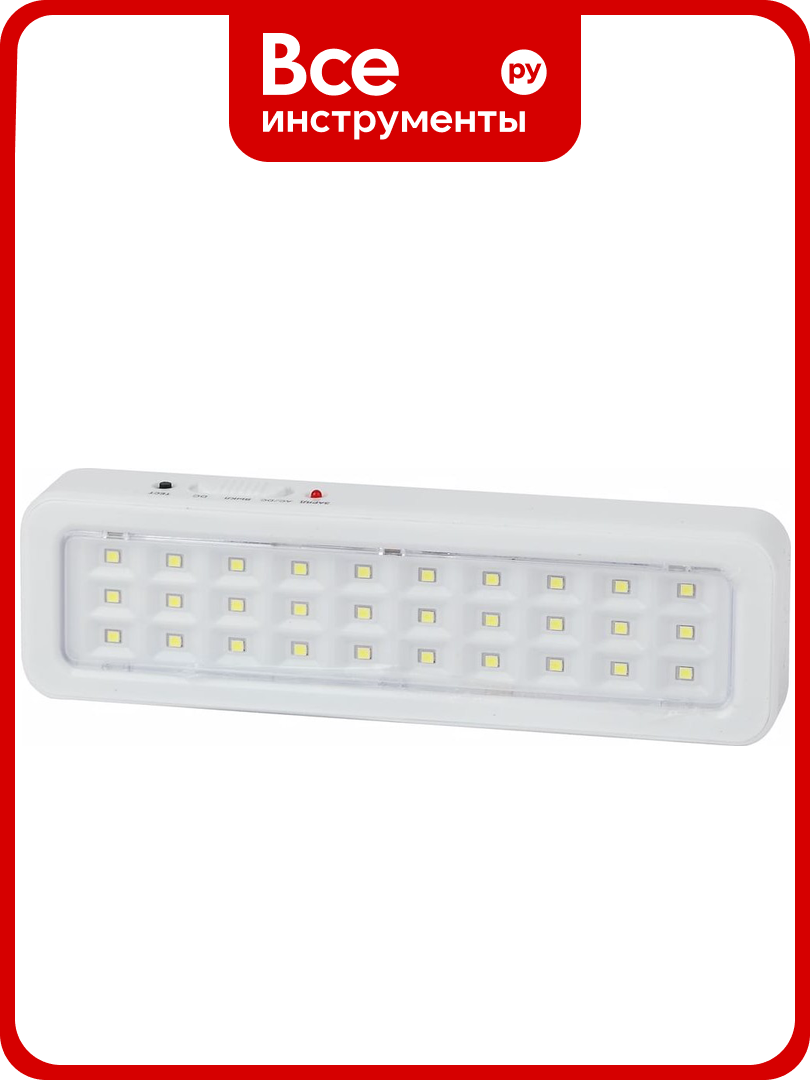 Аварийный светодиодный постоянный светильник ЭРА, DBA105020, 30LED, 5ч, IP Б0044398, для освещения путей эвакуации