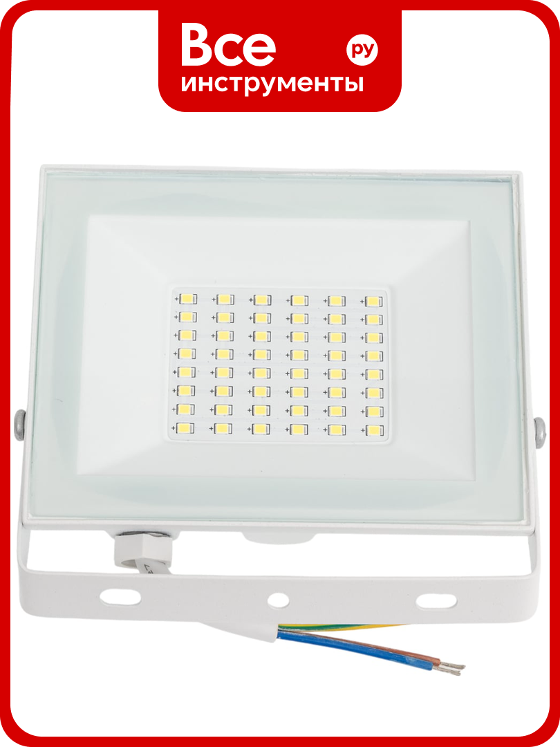 Светодиодный прожектор IN HOME СДО-7 50Вт 230В 6500К IP65 белый 4690612034706, защищенная, светодиодная