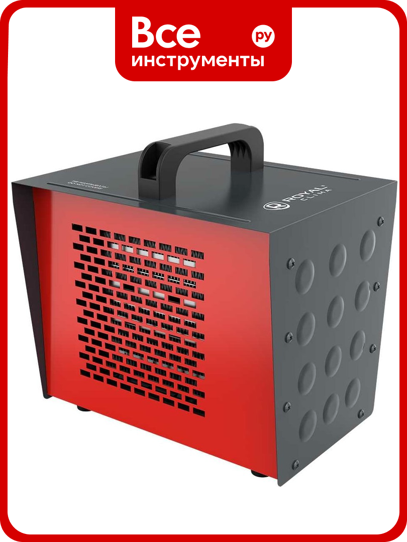 Электрическая пушка Royal Clima HEAT BOX COMPACT RHB-C3, защищенная, с металлокерамическим нагревателем и термостатом