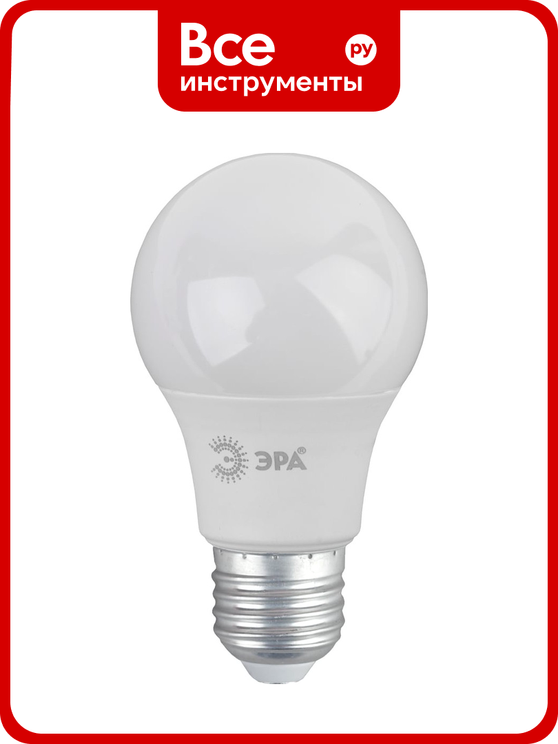 Светодиодная, ЭРА, лампа ЭРА LED A6015W R, груша, 15Вт, холодный, E27 Б0046357, белый, глаз освещение