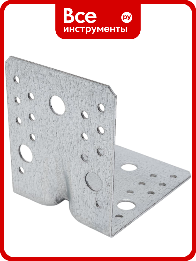 Усиленный уголок Rock RKPL2, 105х105х90х2 мм 20 шт. 405207, из холоднокатаной стали, универсальное крепление