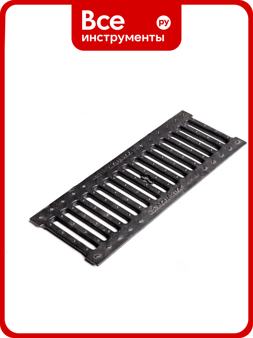 Чугунная решетка Aquastok щелевая Norma DN150 C250 500x197x21 (31513C) 549110