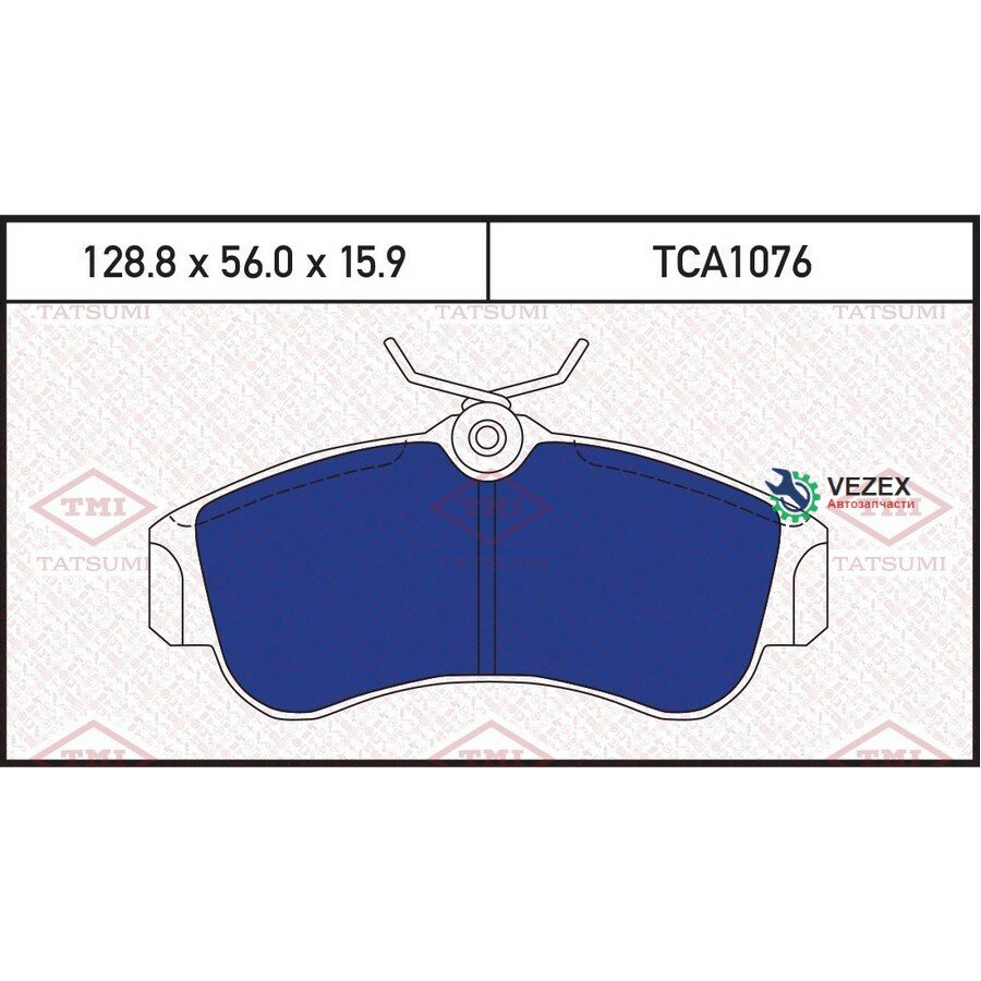 TATSUMI TCA1076 Колодки тормозные дисковые передние