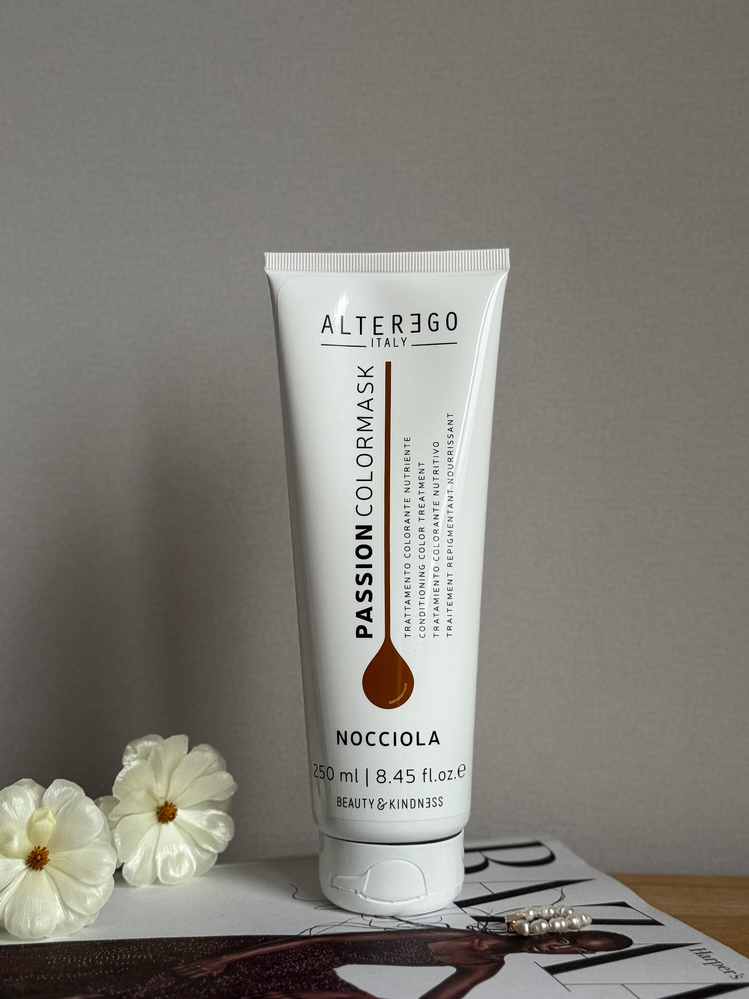 AlterEgo Italy Passion Color Mask Кондиционирующая оттеночная маска для волос Nocciola (Орех), 250 мл