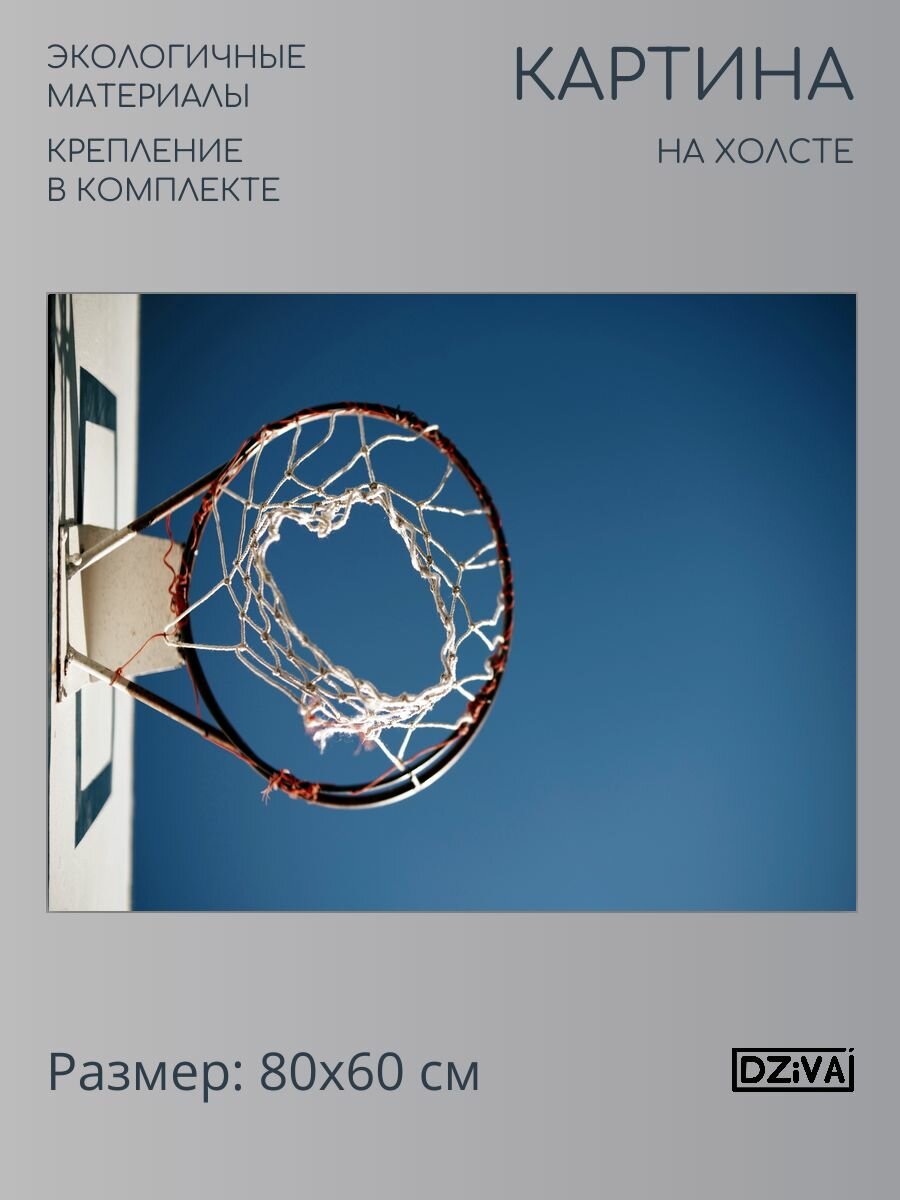 Картина на холсте Basketball hoop 80x60 см