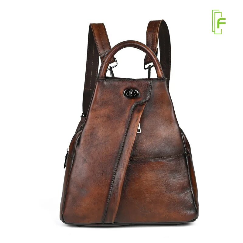 MOTAORA, женский рюкзак из воловьей кожи в стиле ретро, кожаная дорожная сумка