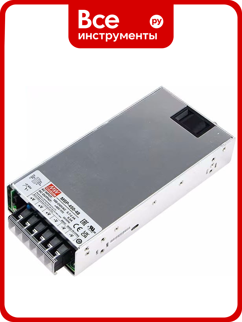 Медицинский источник питания Mean Well MSP-450-48 AC-DC Т02222780
