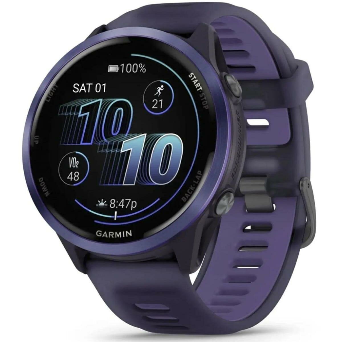 Смарт-часы Garmin Forerunner 570, 47мм, 1.4", фиолетовый/фиолетовый [010-02971-02]