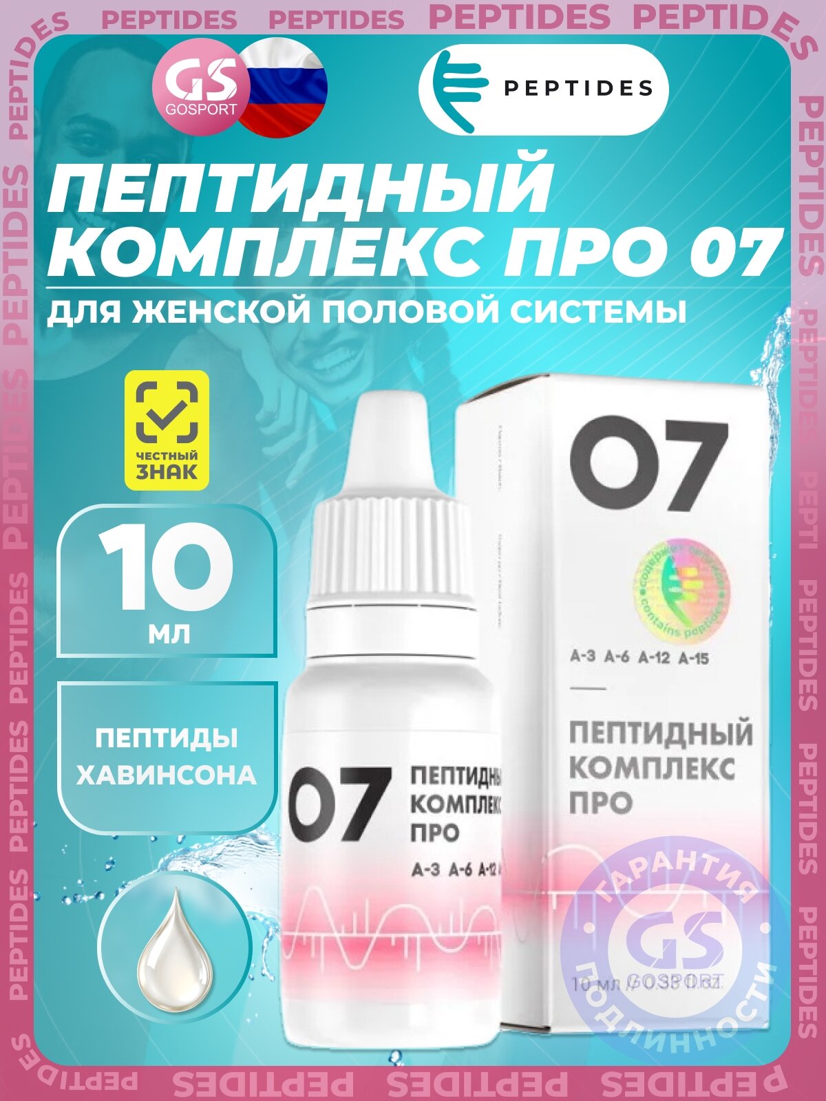 Пептиды Хавинсона PEPTIDES Пептидный комплекс про 07 10 мл