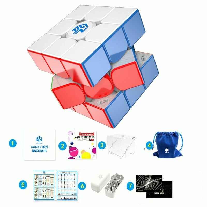 GAN 12 Maglev UV Наклейка Магнитный скоростной куб 3x3 Speedcube 3x3x3 Professional GAN12 Fidget Toys Cubo Magico