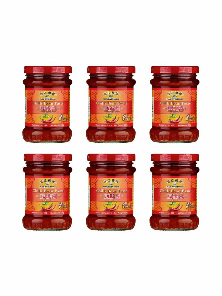 Pearl River Bridge Паста Chili Bean Табаджан, 230 г, 6 шт