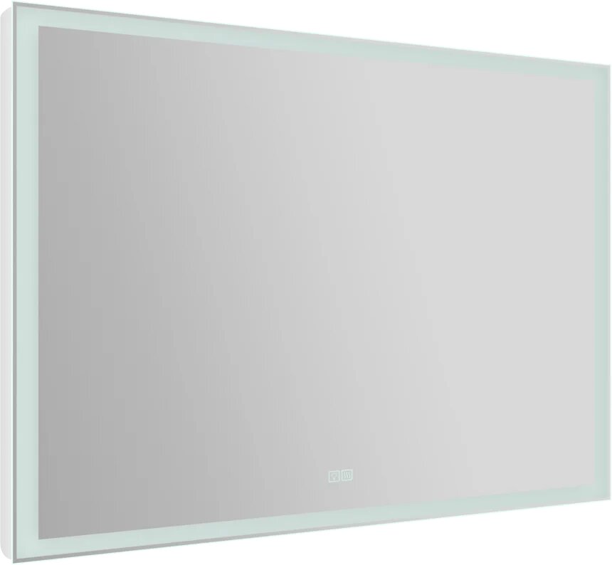 Зеркало BelBagno SPC-GRT-1000-800-LED-TCH-WARM со светодиодной подсветкой, с подогревом, 100 см, с сенсорным управлением, зеркало настенное в ванную, итальянское