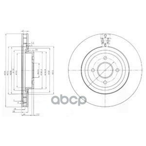 Тормозной диск Delphi BG3852 для тормозной системы оригинальная посадка