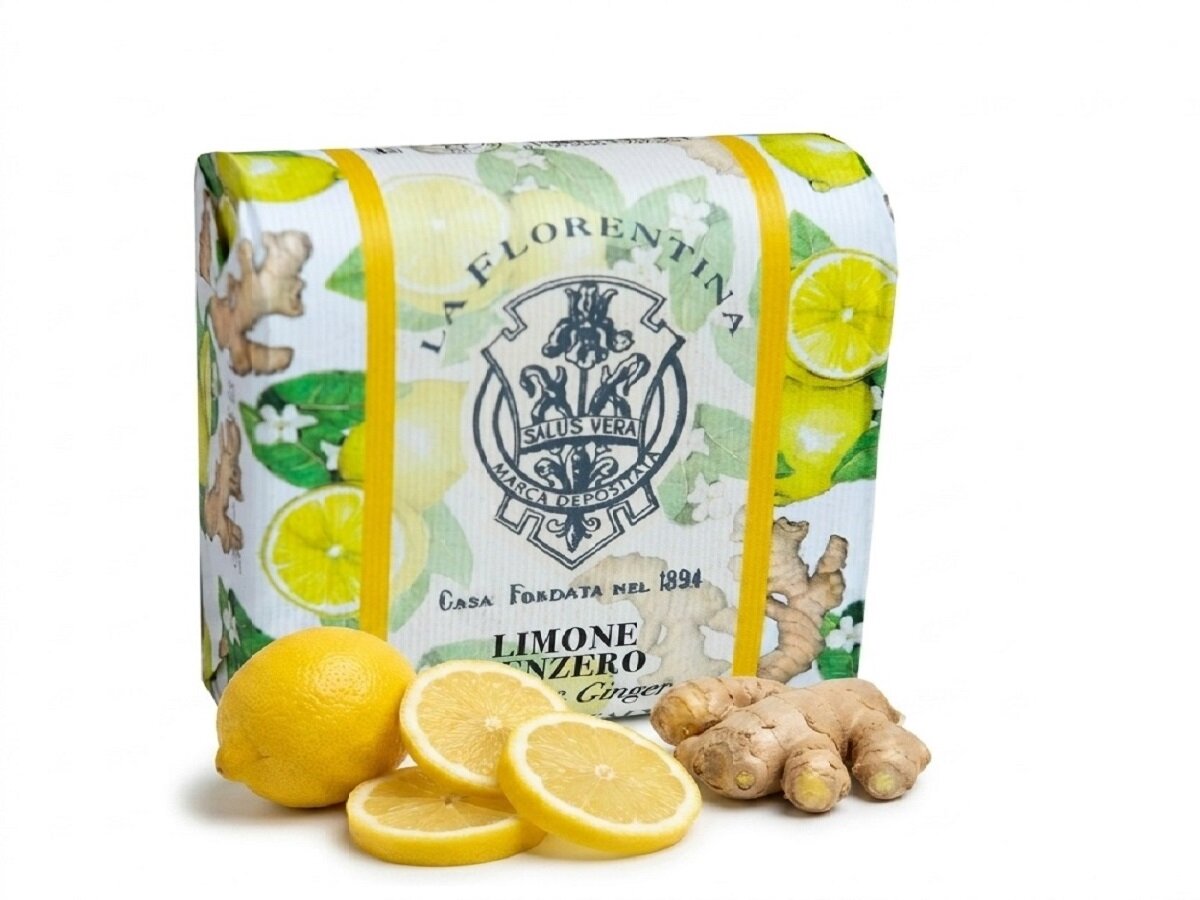 Мыло La Florentina "Фруктовые Сады" Lemon & Ginger / Лимон и Имбирь 106 г