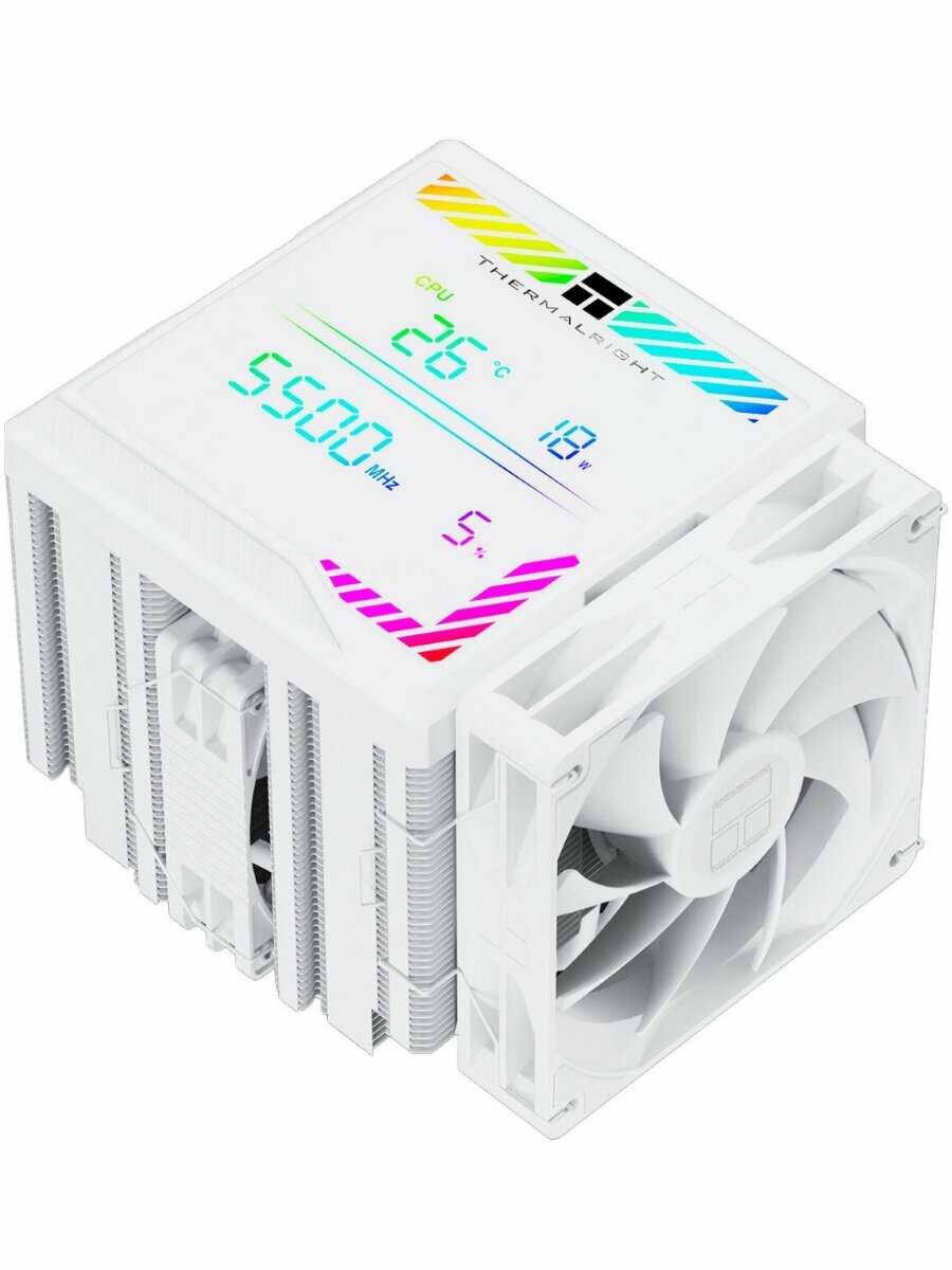 Кулер Thermalright Peerless Assassin 140 Digital White, для разных сокетов, 140 мм, 82 CFM