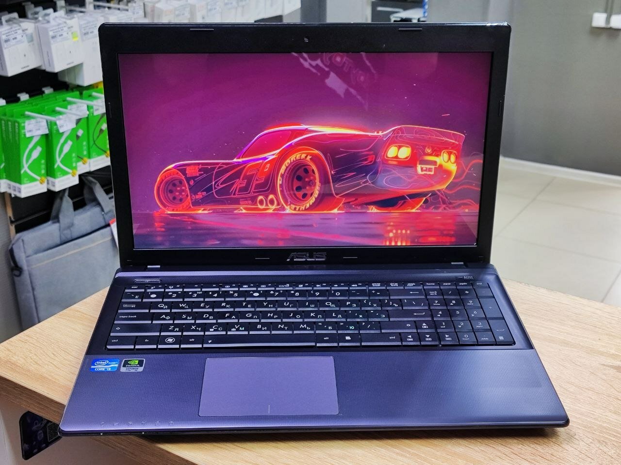 Ноутбук ASUS F55VD-SO251H\15,6"\Intel Core i3-3120M\Nvidia GeForce 610M\8Гб ОЗУ\120Гб ССД\Windows 10 + Office