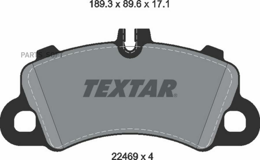 Дисковые тормозные колодки передние Textar 2246901 для Porsche Macan, 95B, комплект