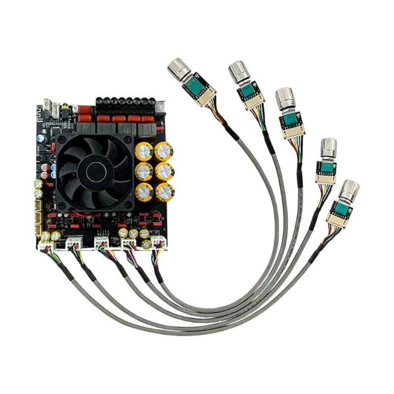 Плата усилителя TPA3255, Bluetooth, 2.1, с охлаждающим вентилятором