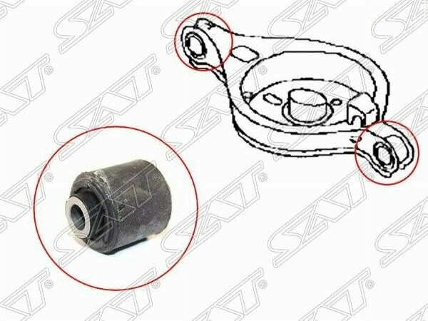 Сайлентблок SAT ST-G26A-28-300A-B рычага Mazda 6 02-08, 6 MPS 05-07