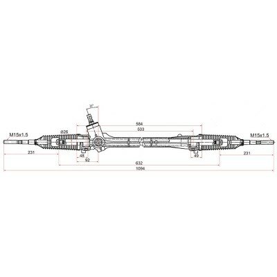 Рейка рулевая SAT ST-45510-02390 Toyota Corolla E150, E180 06-19 / Prius 09-16