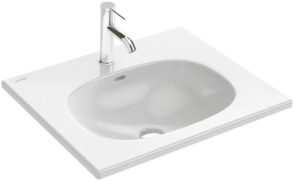 Раковина Jacob Delafon Bastille EXCC112-Z-00 61x51,5 см, накладная, подвесная, белый